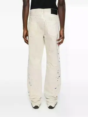 PURPLE BRAND Paint-splatter Jeans