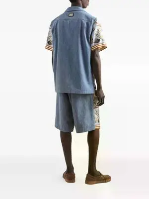 Dolce & Gabbana Shell-print Shirt - Blue