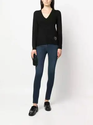 Liu Jo Skinny Jeans With Logo Patch