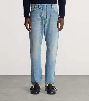 Balmain Faded Straight Jeans