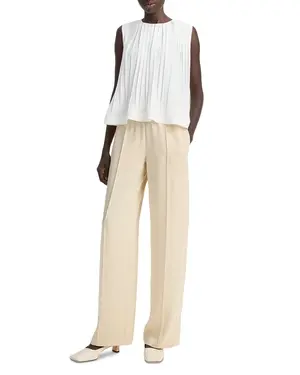 Vince Mid Rise Side Stripe Trousers - Pale Canyo