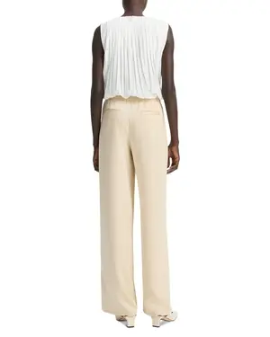 Vince Mid Rise Side Stripe Trousers - Pale Canyo