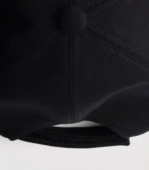Prada Cotton Drill Baseball Cap - Black