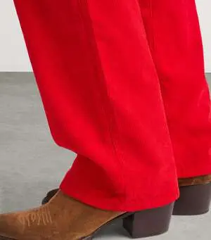Prada Corduroy Straight Leg Trousers