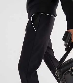 Prada Re-nylon-trim Sweatpants