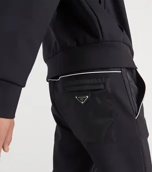Prada Re-nylon-trim Sweatpants
