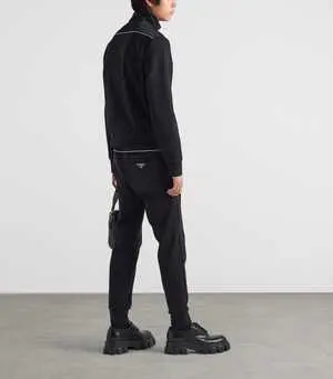Prada Re-nylon-trim Sweatpants