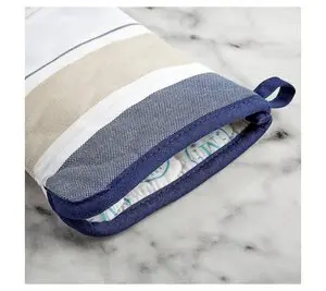 MARTHA STEWART Thin Stripe Oven Mitt 2-pack Set