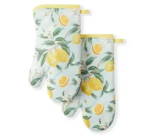 MARTHA STEWART Lemon Whimsy Oven Mitt Set - One-color