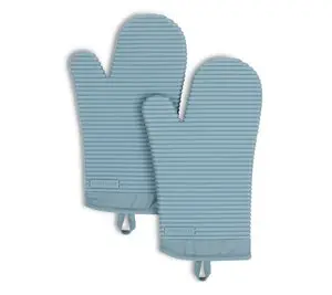 KITCHENAID Set Of Two Ribbed Silicone Oven Mitts - One-color