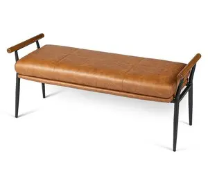 GLITZHOME Modern Upholstered Bench