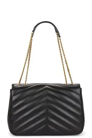 Saint Laurent Large Loulou Chain Bag - Nero