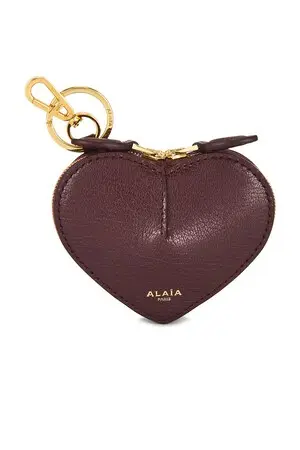 Alaïa Alaϊa Coin Purse In Burgundy - Rouge Grenat
