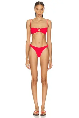 Hunza G Misty Bikini Set - Red