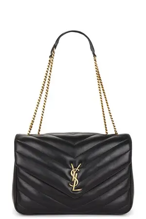 Saint Laurent Large Loulou Chain Bag - Nero