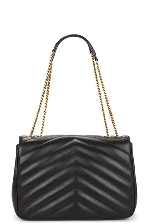 Saint Laurent Large Loulou Chain Bag - Nero