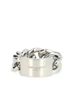 Saint Laurent Logo-engraved Ring