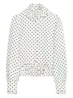 Valentino Garavani Polka Dot-print Jacket - White