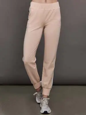 Norma Kamali Side Stripe Jog Pant