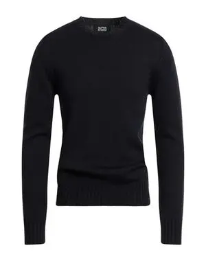 Alpha Studio Merino Wool Sweater Blue