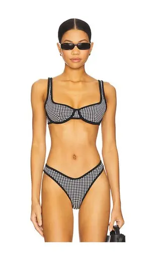 LOVERS AND FRIENDS Rae Top - Black Gingham