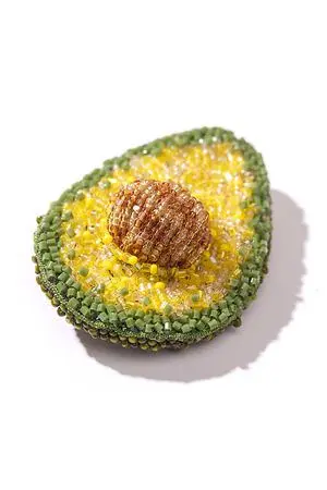 Deepa Gurnani Avocado Brooch
