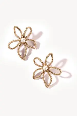 Deepa Gurnani Pearl Earrings