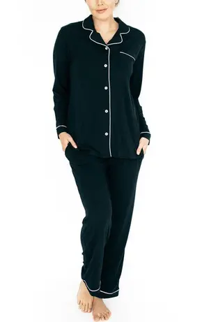 KINDRED BRAVELY Clea Long Sleeve Pajama Set - Black