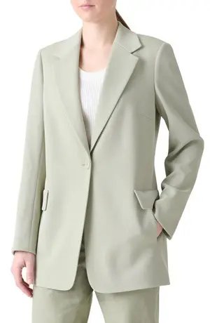Akris Wool Tricot One-button Blazer