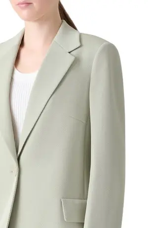 Akris Wool Tricot One-button Blazer
