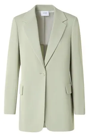 Akris Wool Tricot One-button Blazer