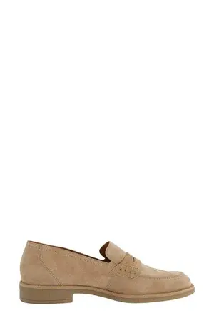 Paul Green Cohen Penny Loafer - Almond Soft Suede