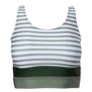 NANI Cut Back Crop Swim Top - Mariner