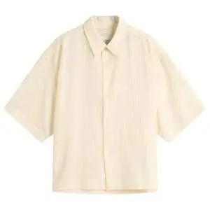 Studio Nicholson Sanko Boxy Short Sleeve Shirt - Milk