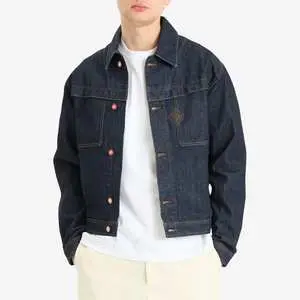 Casablanca Embroidered Monogram Denim Jacket