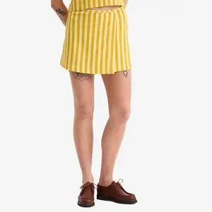 BODE Medalist Striped Wrap Skirt