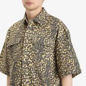 Rhude Leopard Short Sleeve Shirt
