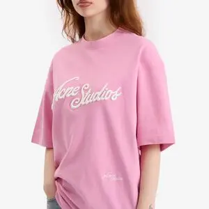 Acne Studios Tourist Logo T-shirt - Bubble Pink