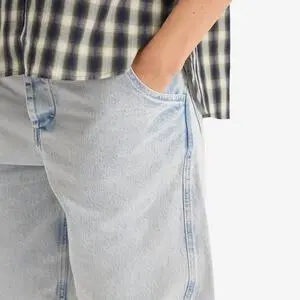 You Must Create Twisted Denim Shorts - Indigo
