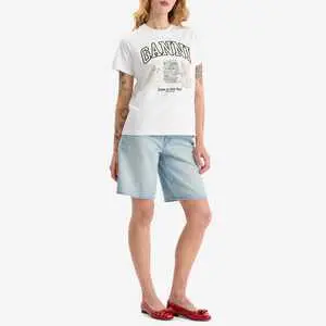 GANNI Basic Cotton Jersey Animals Relaxed T-shirt