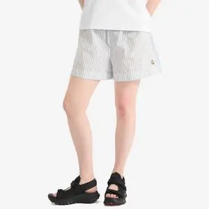 Moncler Striped Shorts - Open White