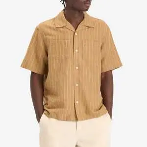 CORRIDOR Boulder Stripe Vacation Shirt - Brown