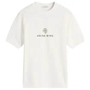ANINE BING Jaylin Monogram T-shirt - Ivory