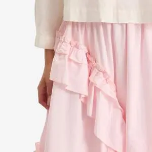 You Must Create Draped Midi Skirt