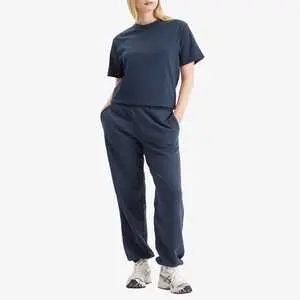 ANINE BING Lili Framed Monogram T-shirt - Washed Navy