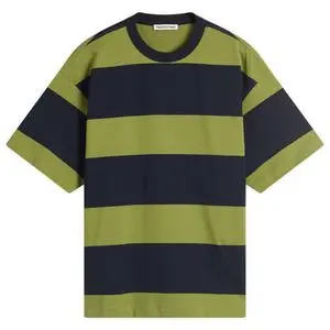 You Must Create Triple Stripe T-shirt - Navy&green