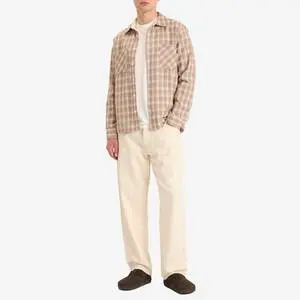 WAX LONDON Whiting Ladder Check Weave Overshirt