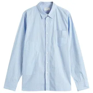 Universal Works Vila Stripes Patched Shirt