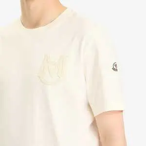 Moncler Short Sleeve Logo T-shirt - White