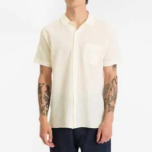 You Must Create Malick Stripe Vacation Shirt - White/yellow